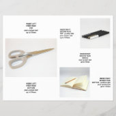 Business Logo Full Bleed Cover Folded Brochure | Zazzle