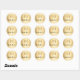 Business logo gold thank you classic round sticker | Zazzle