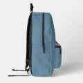 Business Logo Grayish Blue Backpack | Zazzle