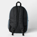 Business Logo Grayish Blue Backpack | Zazzle