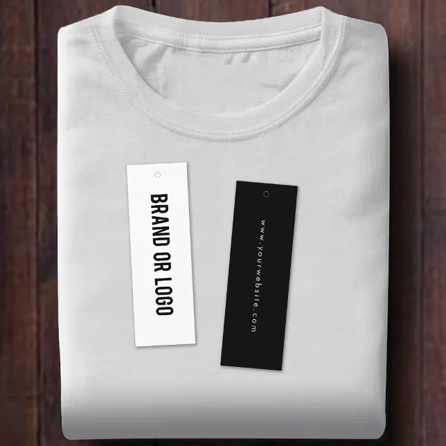 Business Logo Hang Tag Clothing Label Swing | Zazzle