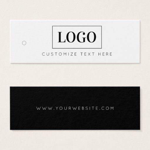 Business Logo Label Hang Tag | Zazzle