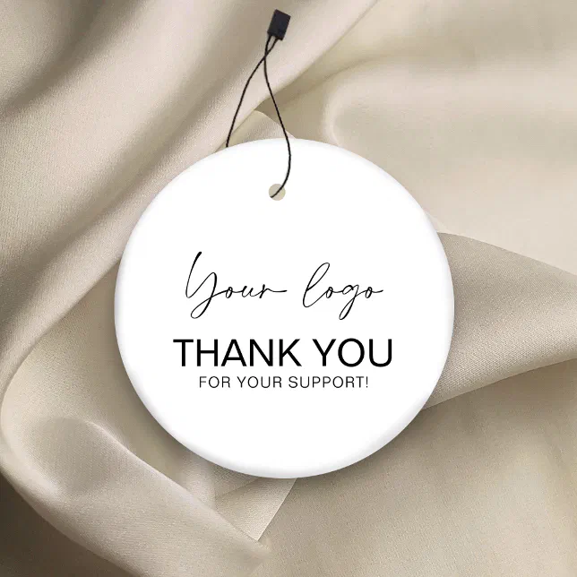 Business Logo Label Hang Tag | Zazzle