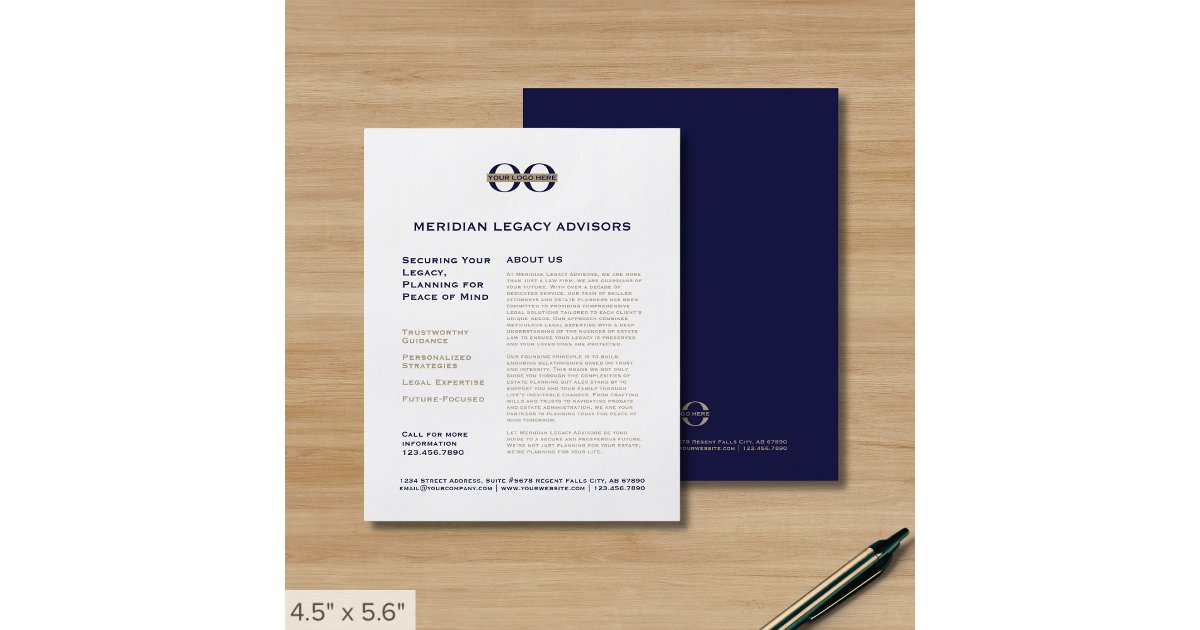 Business Logo Marketing Flyer | Zazzle
