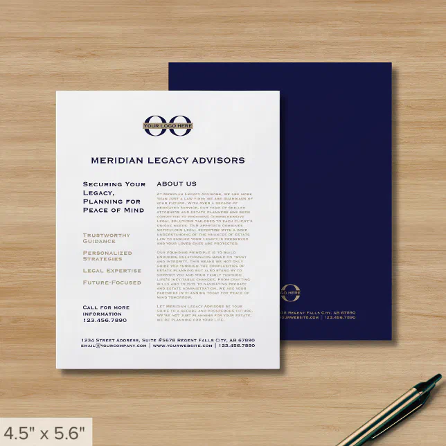 Business Logo Marketing Flyer | Zazzle