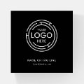 Business Logo Minimalist Paperweight | Zazzle