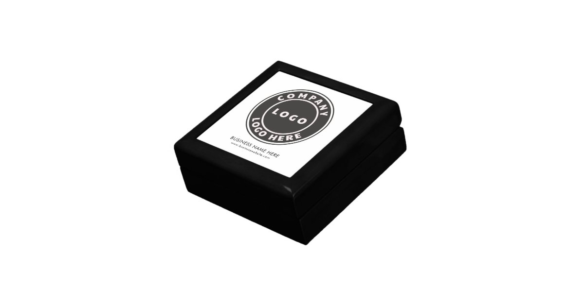 Business Logo Modern Company Employee Promotional Gift Box | Zazzle