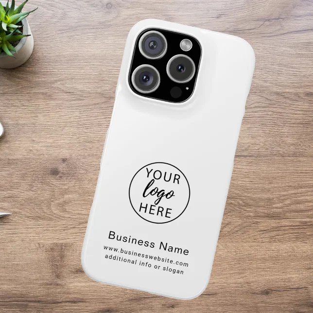 Business Logo Modern Custom Case-Mate iPhone Case | Zazzle