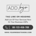 Business Logo Modern Simple Promotional Car Window Sticker | Zazzle