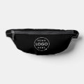 Business Logo Modern Stylish Trendy Black Fanny Pack | Zazzle