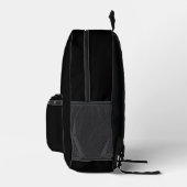 Business Logo Modern Stylish Trendy Black Printed Backpack | Zazzle