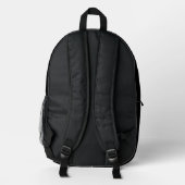 Business Logo Modern Stylish Trendy Black Printed Backpack | Zazzle