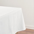 Business Logo Name and Website White Tablecloth | Zazzle
