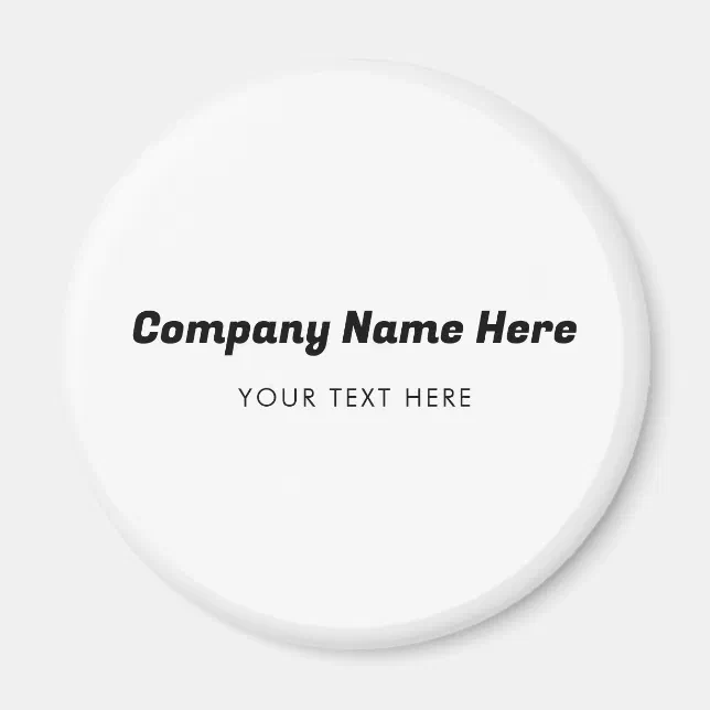 Business Logo Name Company Promotional Corporate Magnet | Zazzle