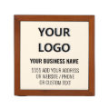 Business Logo Name Text Promotional Desk Organizer | Zazzle