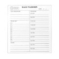 Business Logo Notepad | Daily Plan Checklist Pad | Zazzle