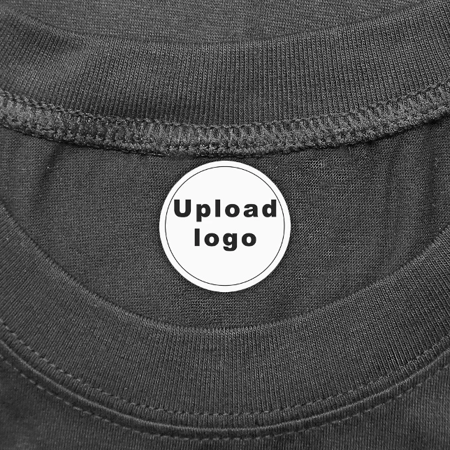 Business Logo on Round Iron On Label | Zazzle