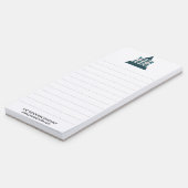 Business Logo Or Photo Optional Lines Promo Magnetic Notepad | Zazzle