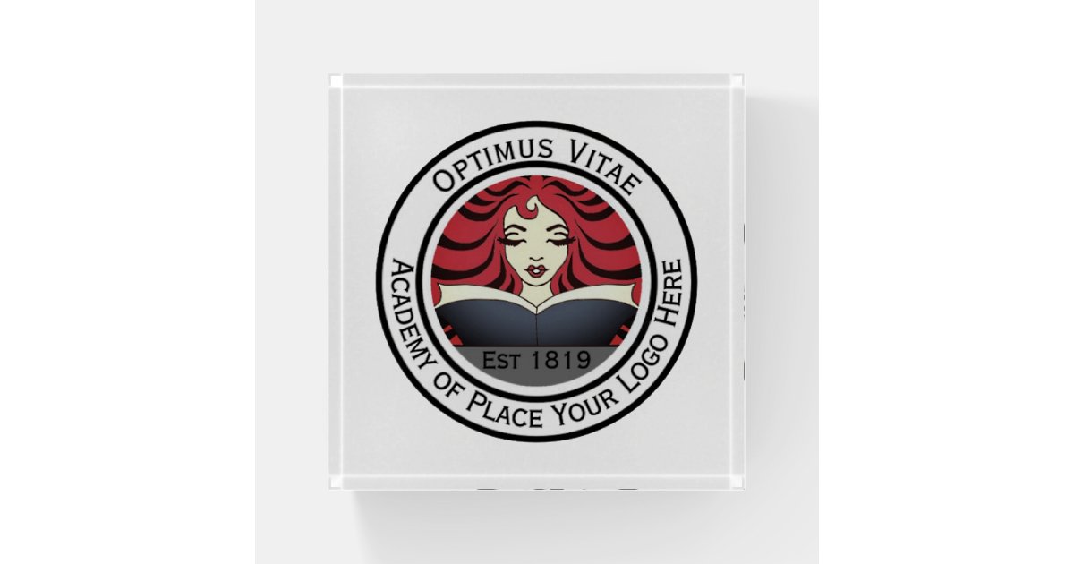 Business Logo Paperweight | Zazzle