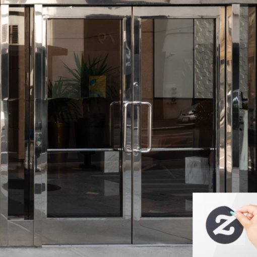 Business Logo Personalized Custom Window Cling | Zazzle