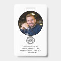 Business Logo Photo Promotional Name Badge | Zazzle