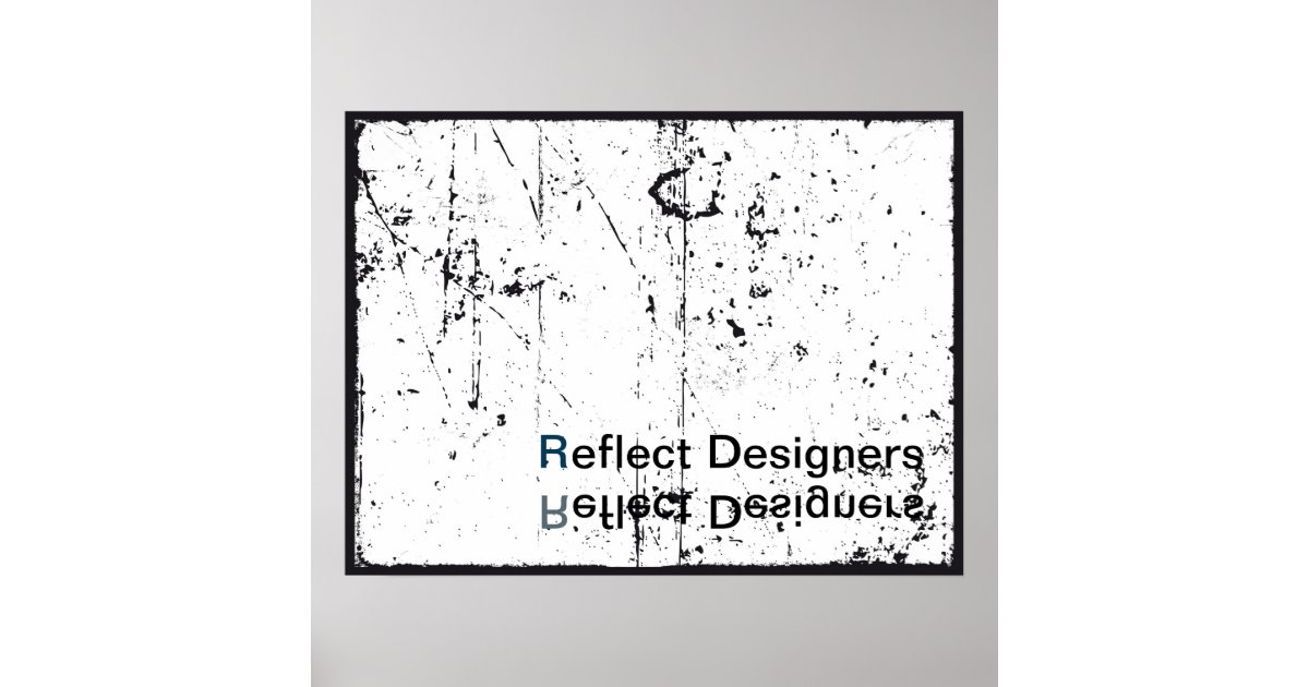 Business Logo Poster - Reflect Designers | Zazzle