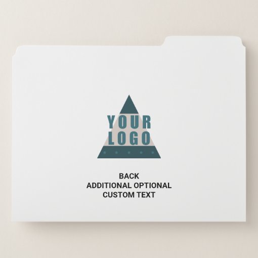 Business Logo Presentation Your Full Bleed Photo File Folder | Zazzle