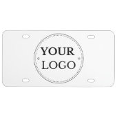 Business Logo Professional Branded License Plate | Zazzle