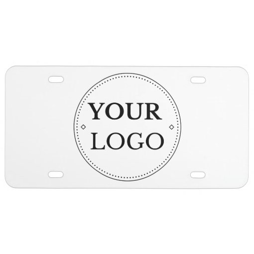 Business Logo Professional Branded License Plate | Zazzle
