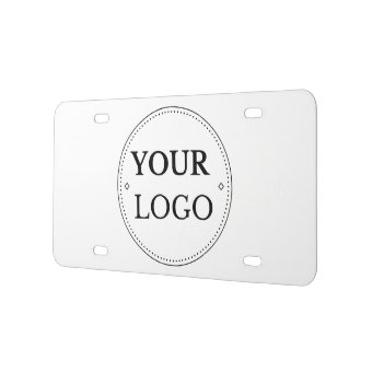 Business Logo Professional Branded License Plate | Zazzle