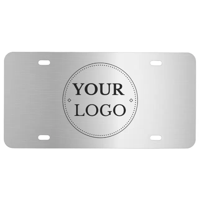 Business Logo Professional Branded Modern License Plate | Zazzle