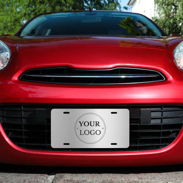Business Logo Professional Branded Modern License Plate | Zazzle