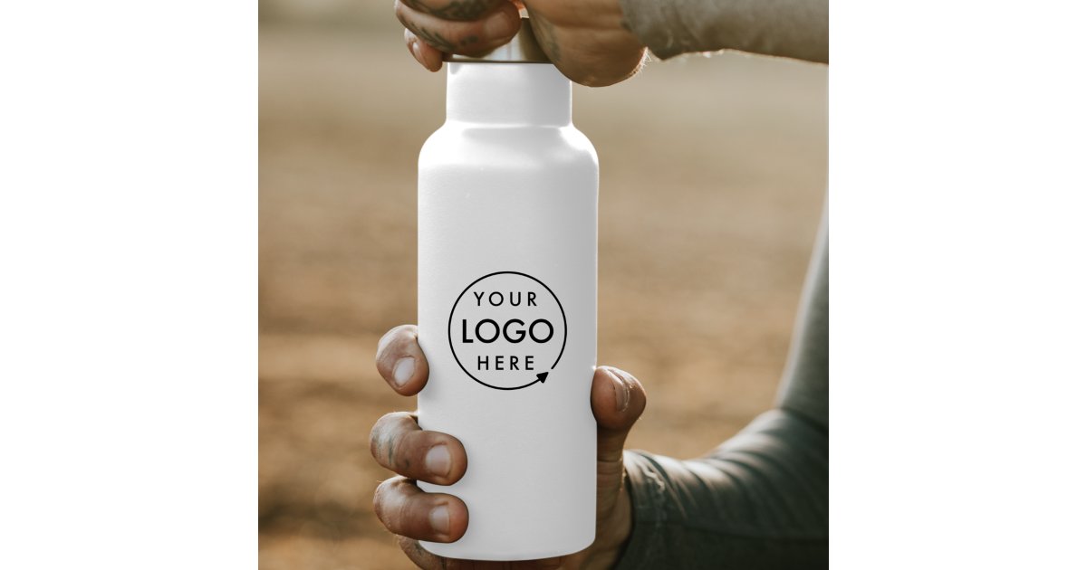 Business Logo | Professional Branded Water Bottle Sticker | Zazzle