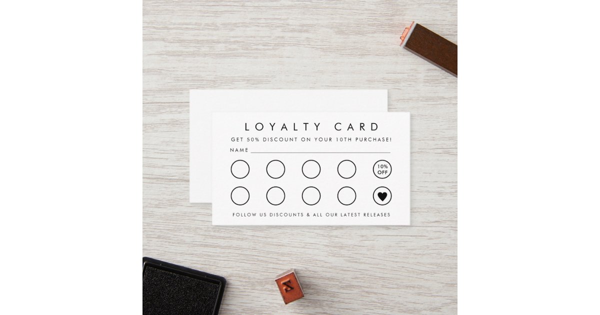 Business Logo Professional Company Loyalty Card | Zazzle