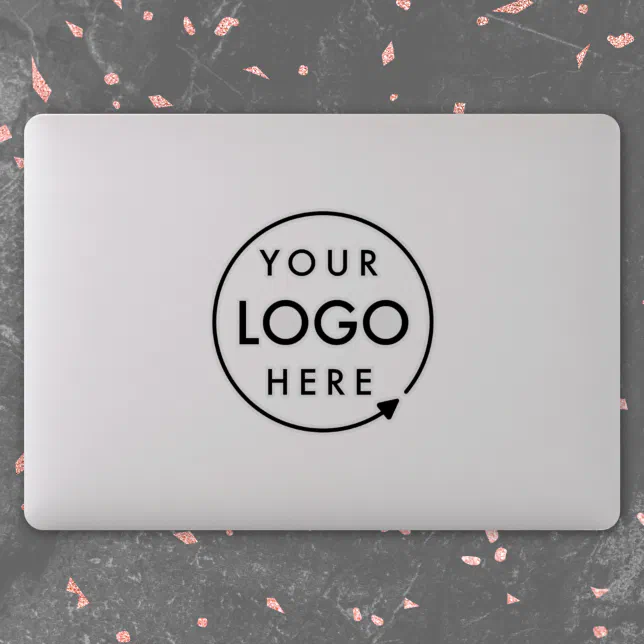Business Logo | Professional Corporate Laptop Sticker | Zazzle