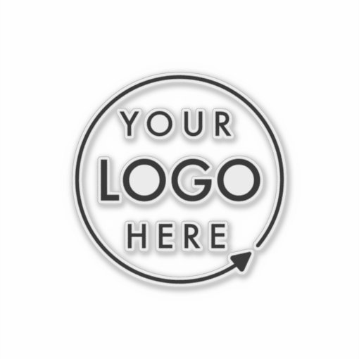 Business Logo | Professional Corporate Laptop Sticker | Zazzle