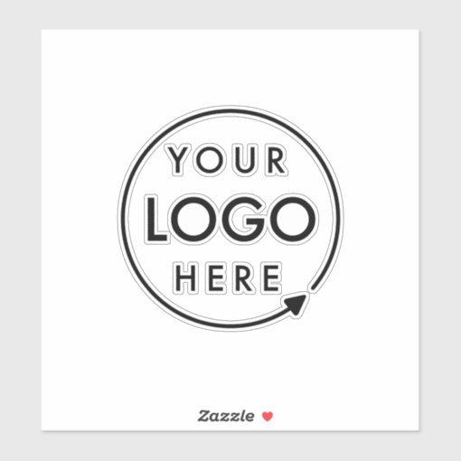 Business Logo | Professional Corporate Laptop Sticker | Zazzle