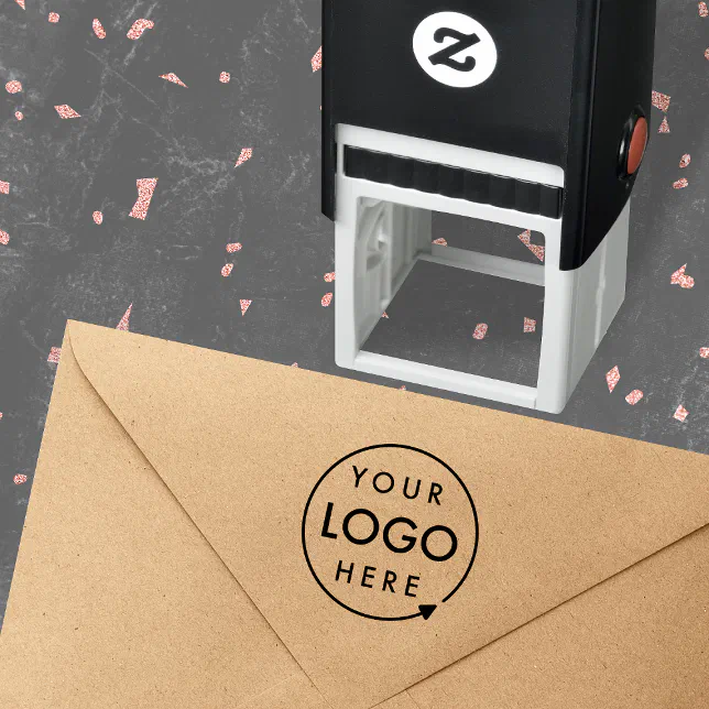Business Logo | Professional Corporate Modern Self-inking Stamp | Zazzle