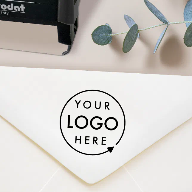 Business Logo | Professional Corporate Modern Self-inking Stamp | Zazzle
