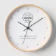 Business Logo | Professional Modern Minimal White Clock | Zazzle