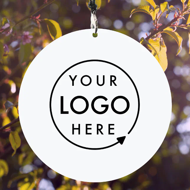 Business Logo Professional Promotional Modern Wind Chime | Zazzle