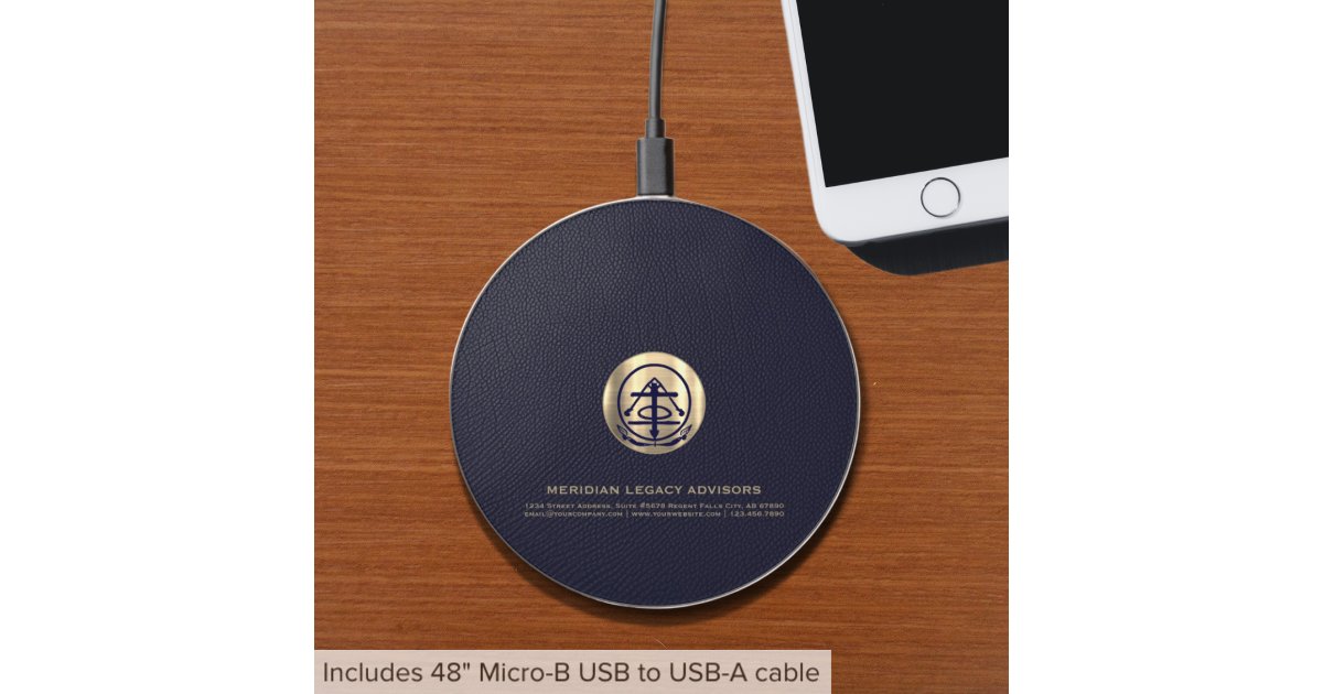 Business Logo Professional Wireless Charger | Zazzle