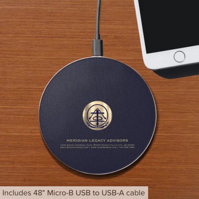 Business Logo Professional Wireless Charger | Zazzle