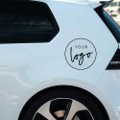 Business Logo Promotional Simple Car Bumper Window Sticker | Zazzle
