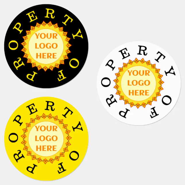 Business Logo Property Identification Labels | Zazzle