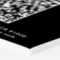 Business Logo QR Code Black Foam Board Sign | Zazzle