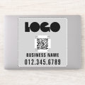 Business Logo & QR Code Car Window Vinyl Bumper St Sticker | Zazzle