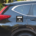 Business Logo & QR Code Car Window Vinyl Bumper Sticker | Zazzle