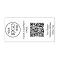 Business Logo QR Code Company Promotional Modern Self-inking Stamp | Zazzle