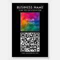 Business Logo QR Code Creative Modern Template Foam Board | Zazzle